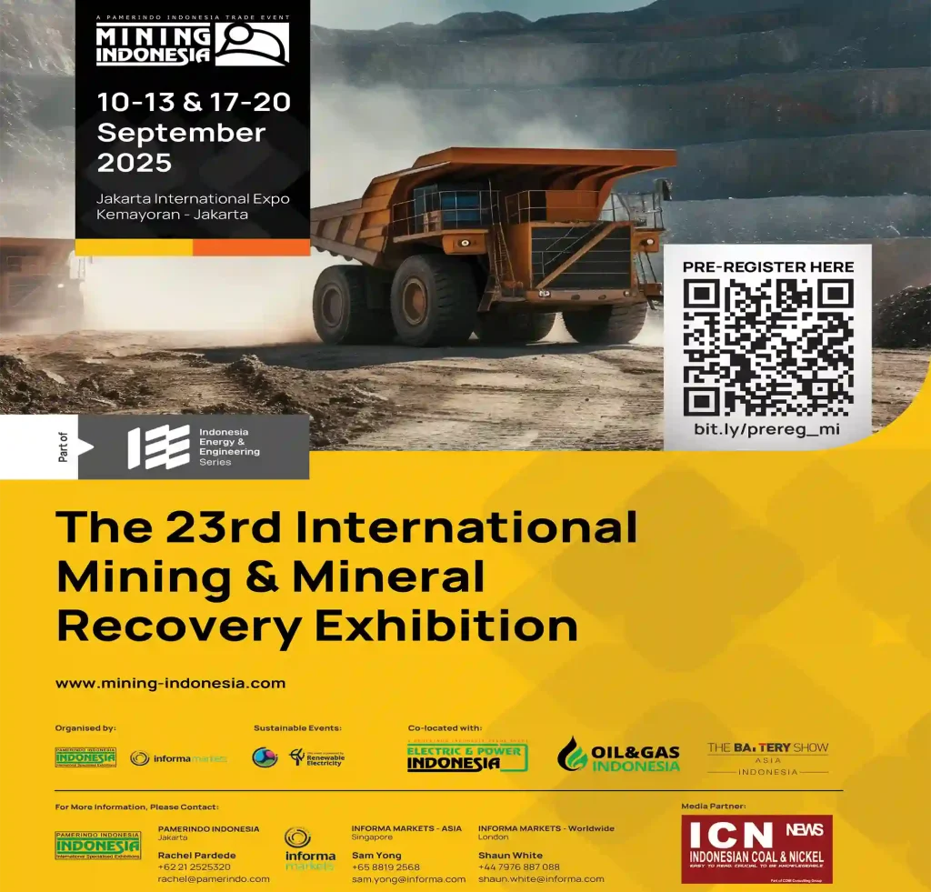 Mining Indonesia 2025: The 23rd Mining & Mineral Recovery Exhibition